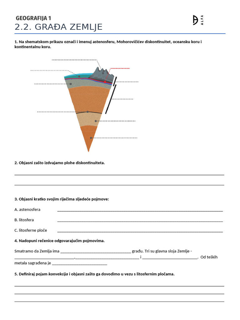 2.2. Geološka Građa Zemlje | PDF