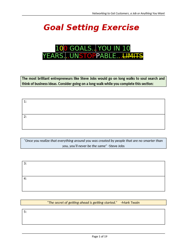 Goal_Setting_Exercise | PDF