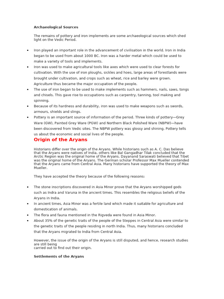 Archaeological Sources | PDF | History