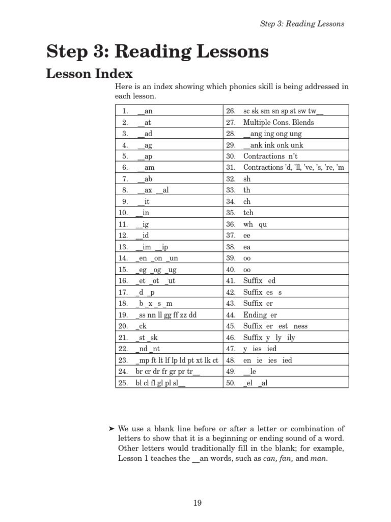 Reading+Lesson+Index+ +Pg.+19 20 | PDF | Writing | Linguistics
