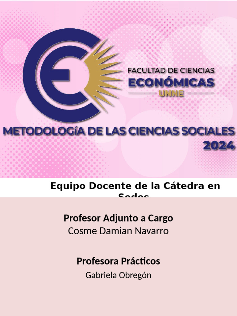 MCS 2024 - Clase 1 | PDF | Conocimiento | Science