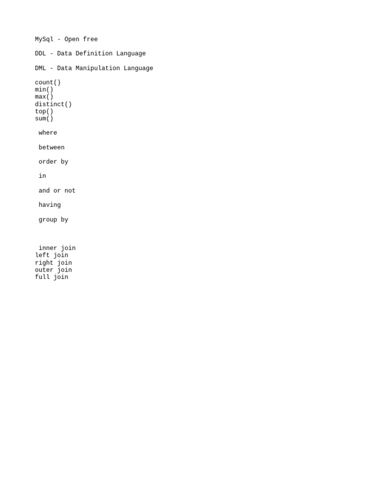 Mysql | PDF | Computers