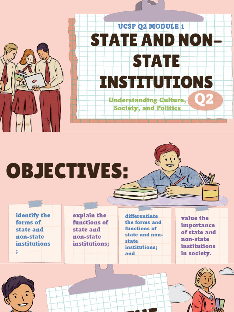 State and Non State Institution PPT With Activities | PDF | Non ...
