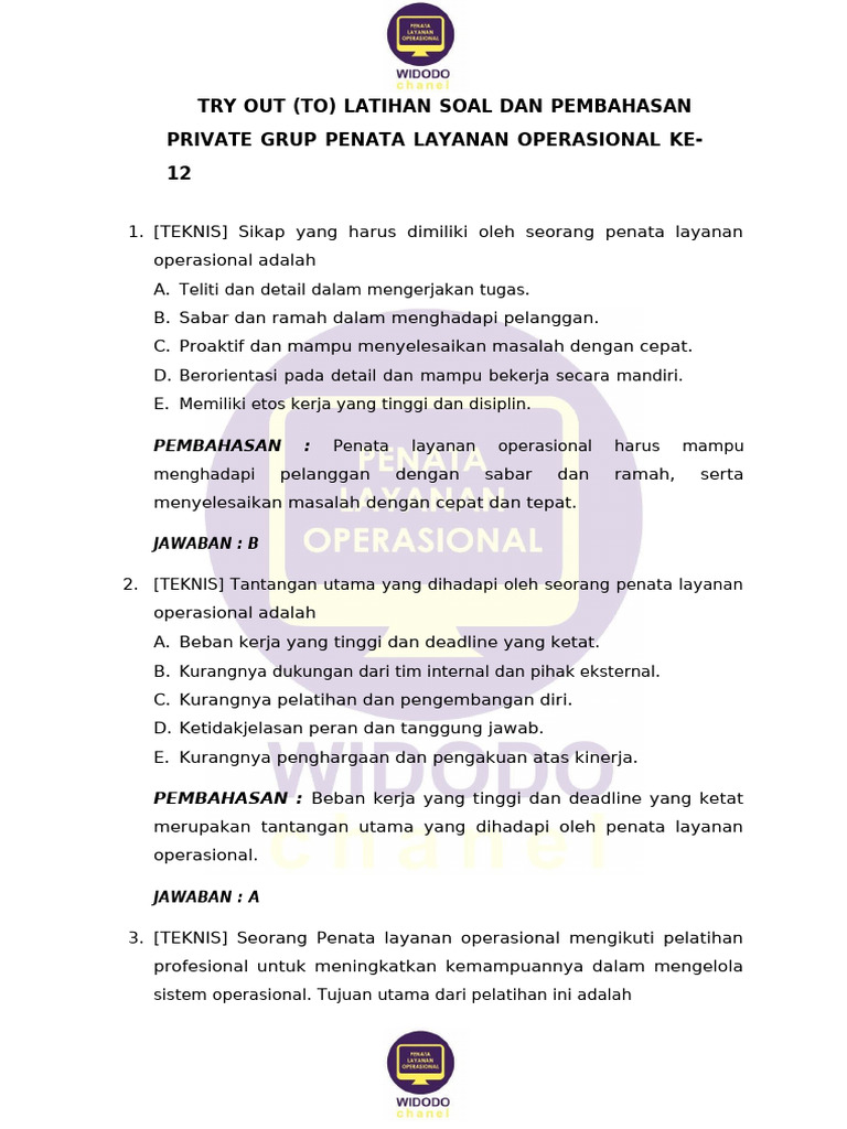 Casn2024 Penata Layanan Operasional 12 Pdf Karier Perkembangan
