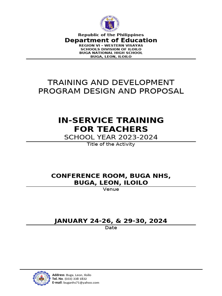 General-Program-Information-INSET-2021 | PDF | Teachers | Bullying