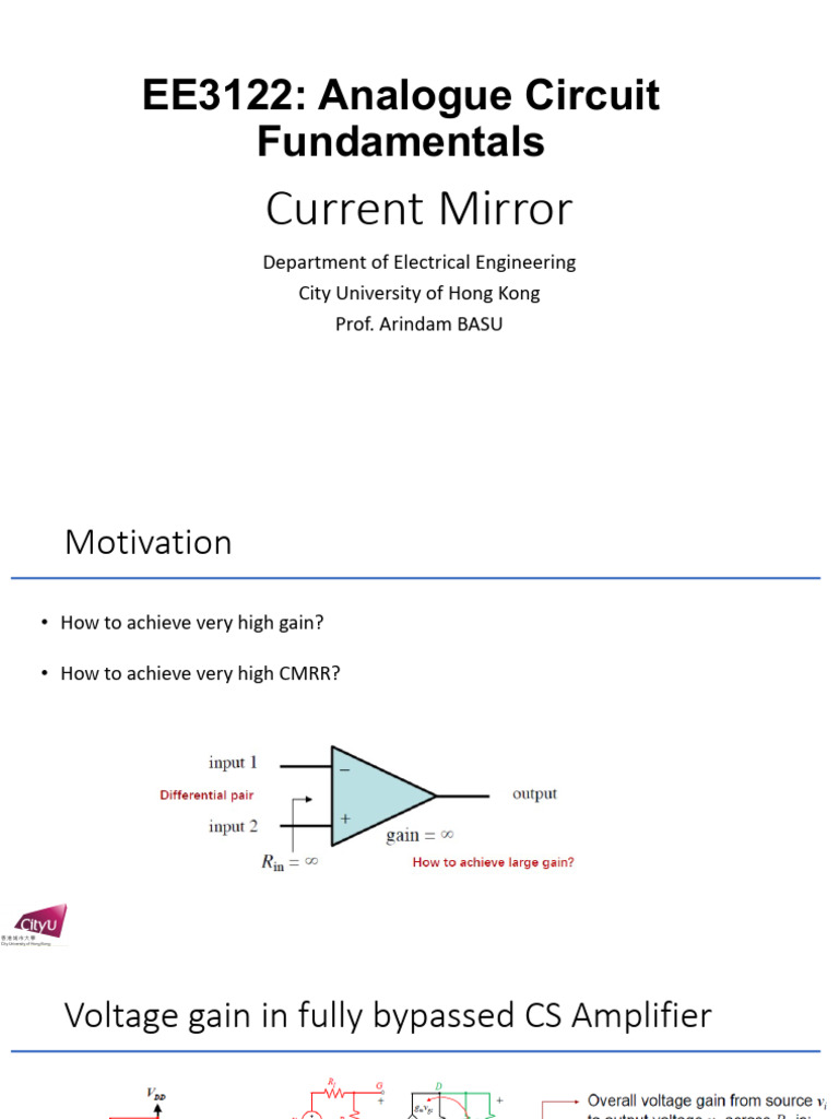 Analogue Circuit Fundamentals Part 5 | PDF