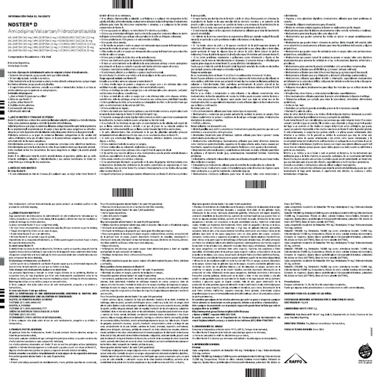 NOSTER D Prospecto Pacientes RAFFO | PDF