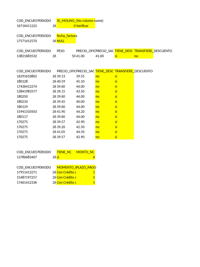 QA Harinas P26 - S4 | PDF