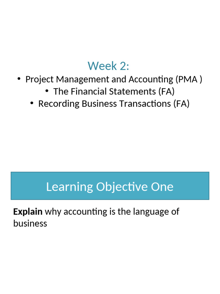 Week 2 - PPT Slides FNC750 | PDF | Debits And Credits | Retained Earnings