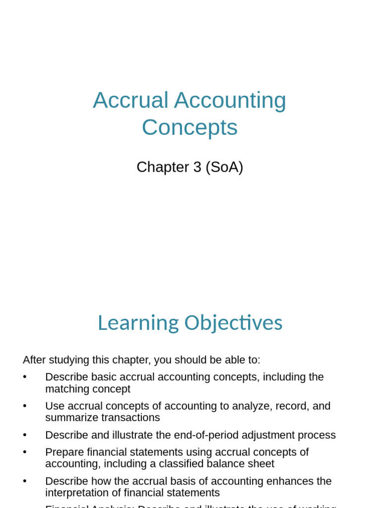 Week 3 - PPT Slides FNC750 | PDF | Deferral | Accrual