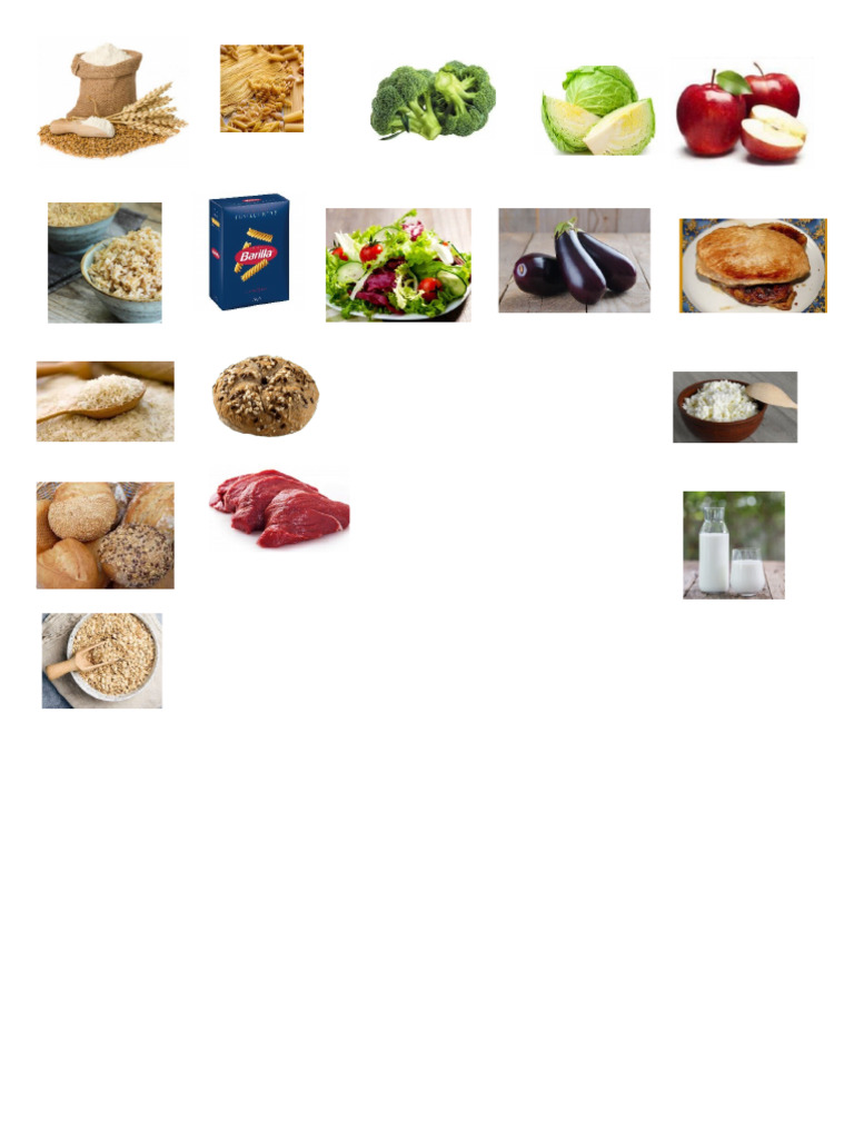 Sličice Za Piramidu Prehrane | PDF