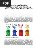 Statutory 10 Hazardous Waste Management | PDF