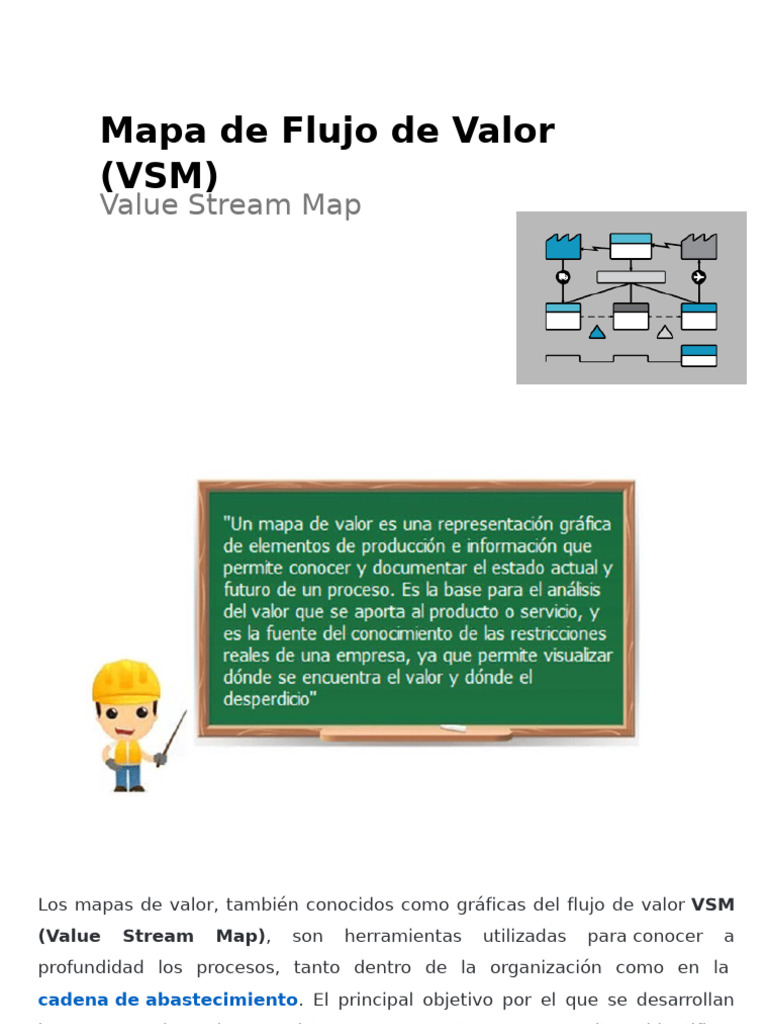 Mapa de Flujo de Valor (VSM) | PDF | Hora