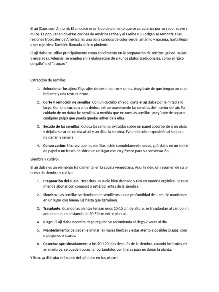 El Ají | PDF | Ají picante | Pimiento