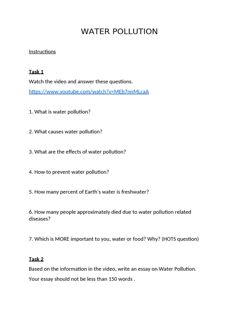 Water Pollution | PDF