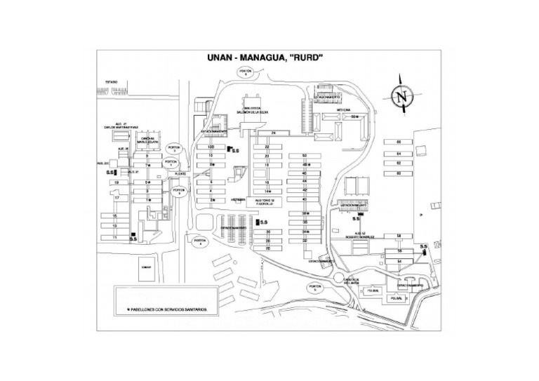 UNAN Managua Campus Map | PDF