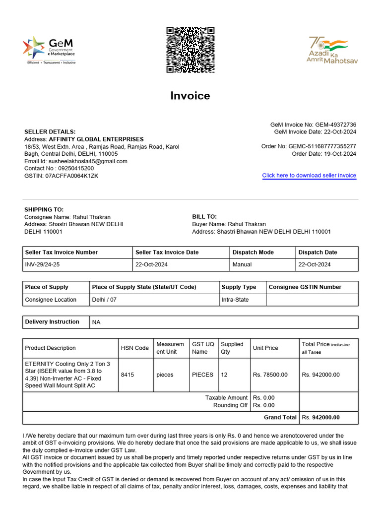 Cy91quzmd3myrhltddg0qs9izdbhqt09 Invoice | PDF | Invoice | Taxes
