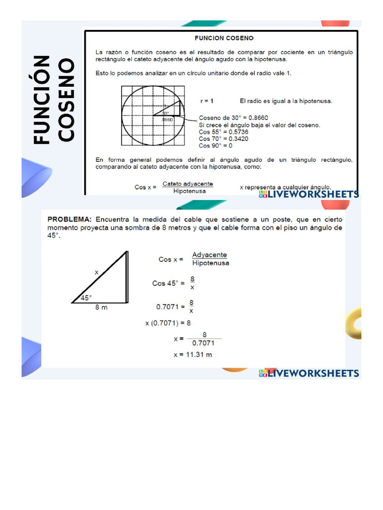 Tarea Funciones Trigonometrica | PDF
