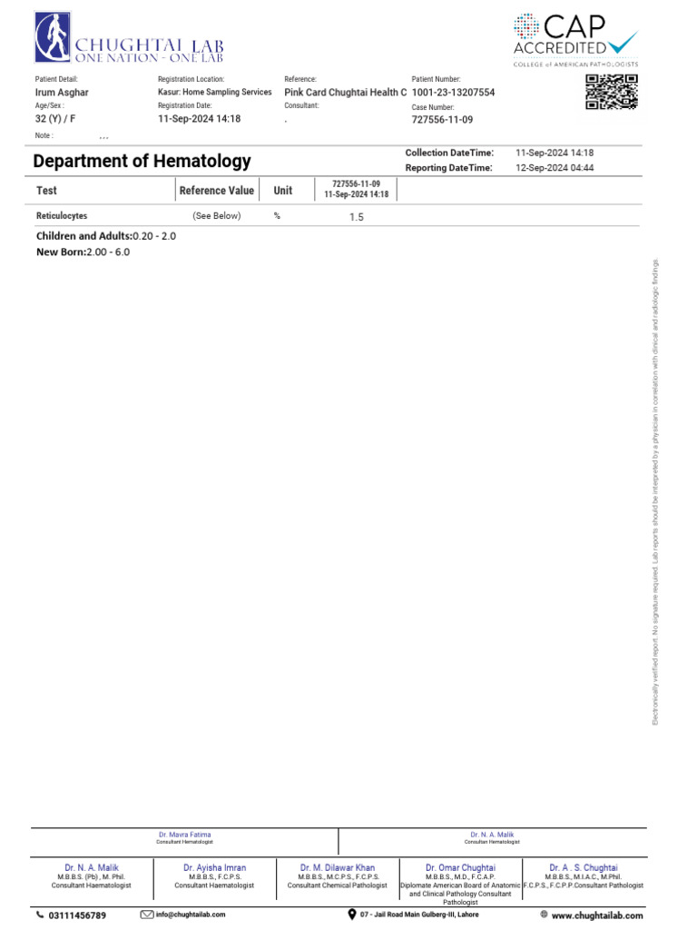 ReportViewer - 2024-09-12T074754.061 | PDF | Pathology | Medical ...