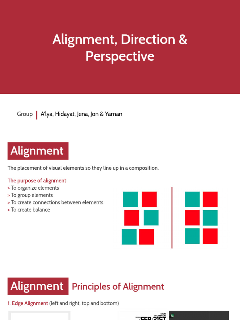 v1.0 Alignment, Direction & Perspective | PDF | Perspective (Graphical ...