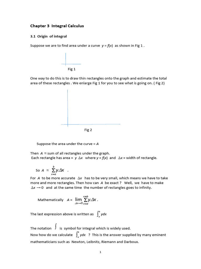 Chapter 3 Integral Calculus 2024 | PDF | Integral | Analysis