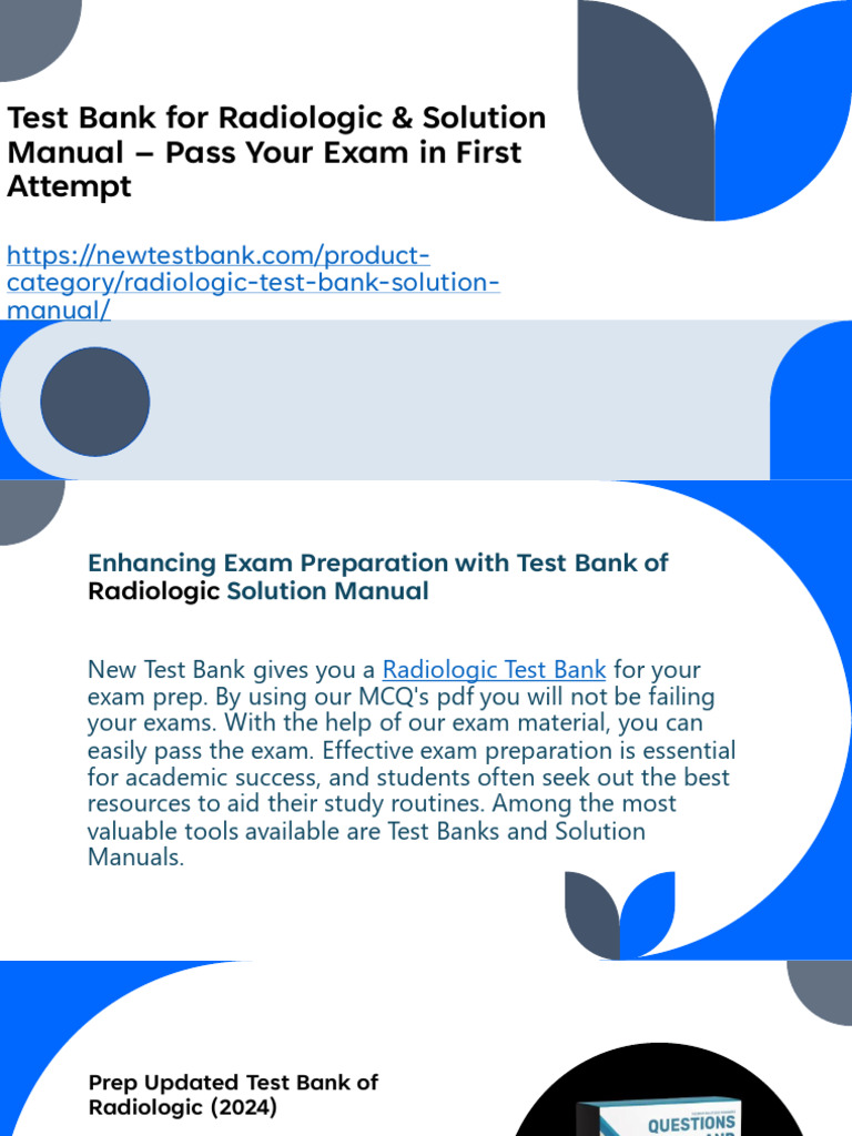 Radiologic Test Bank | PDF