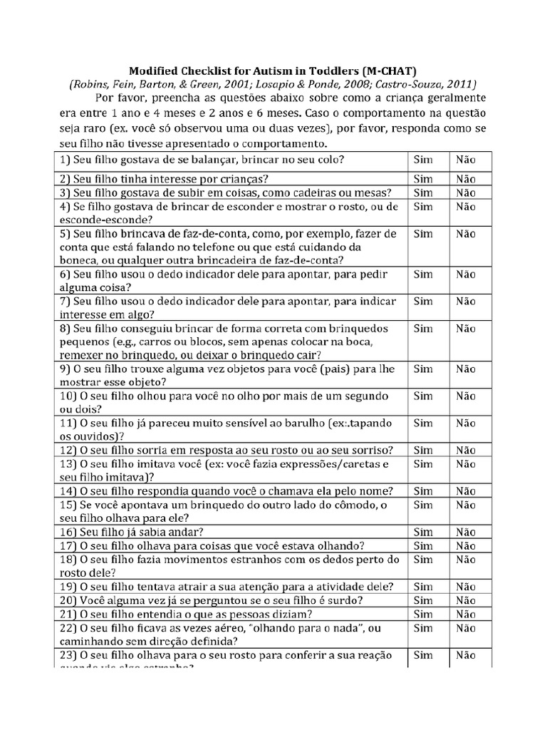 M Chat | PDF