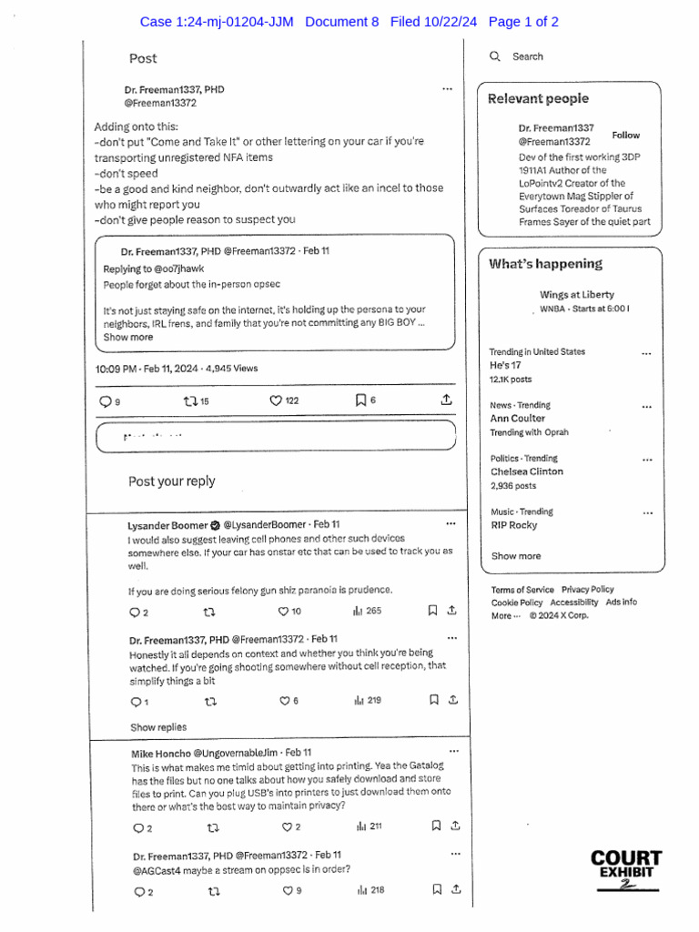 3D Printing Community Member Arrested On Machinegun Charges | PDF