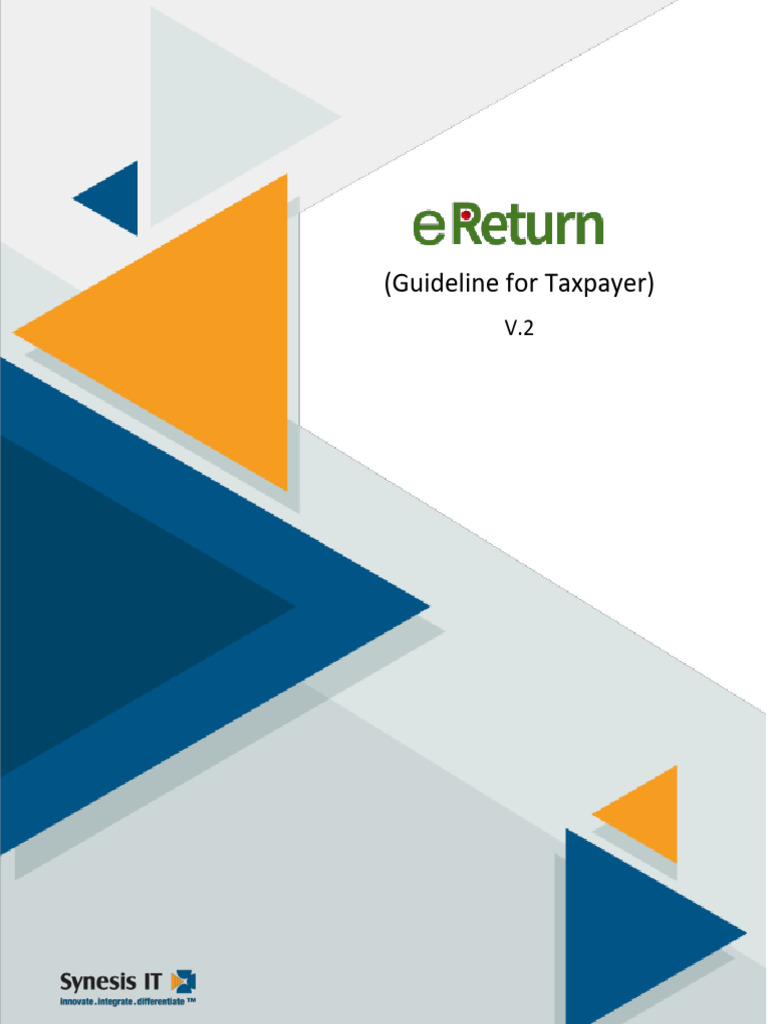 eReturn System User Guidelines | PDF | Password | Button (Computing)