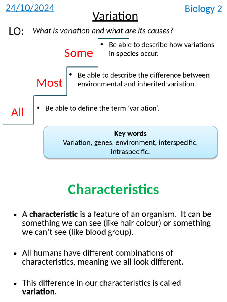 Lesson 6 Variation HRA | PDF | Genetics | Lion