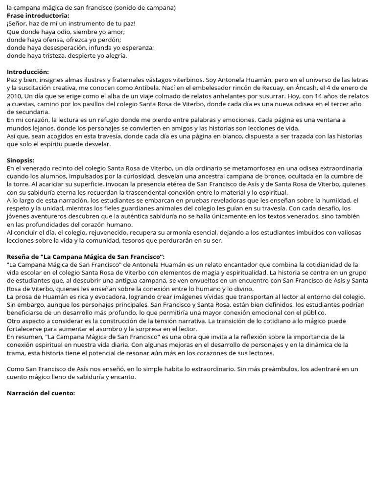 Guión Podcast - 20241004 - 162456 - 0000 | PDF | Amor | Papa Francisco