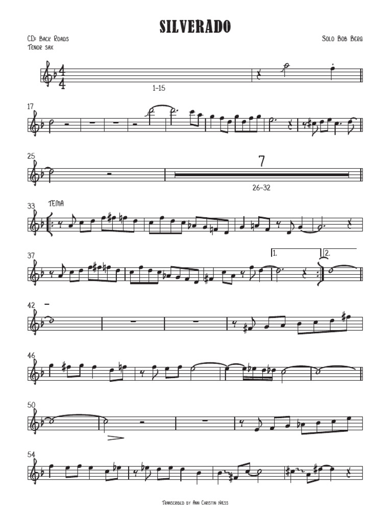 Silverado BB Bob Berg Back Roads | PDF