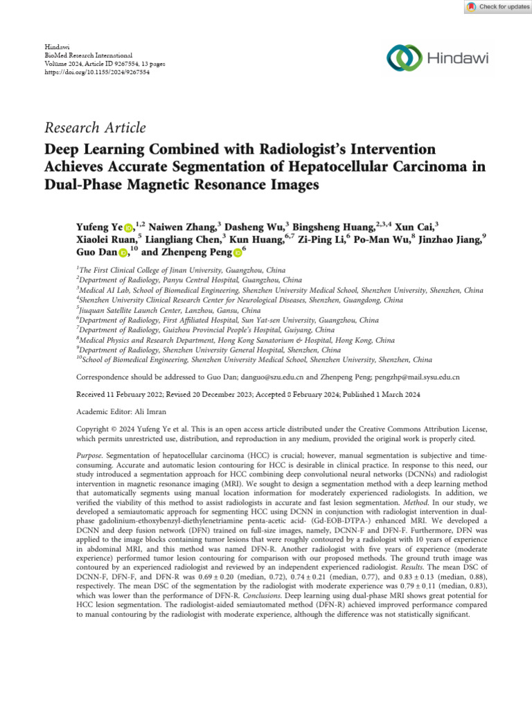 BioMed Research International - 2024 - Ye - Deep Learning Combined With ...