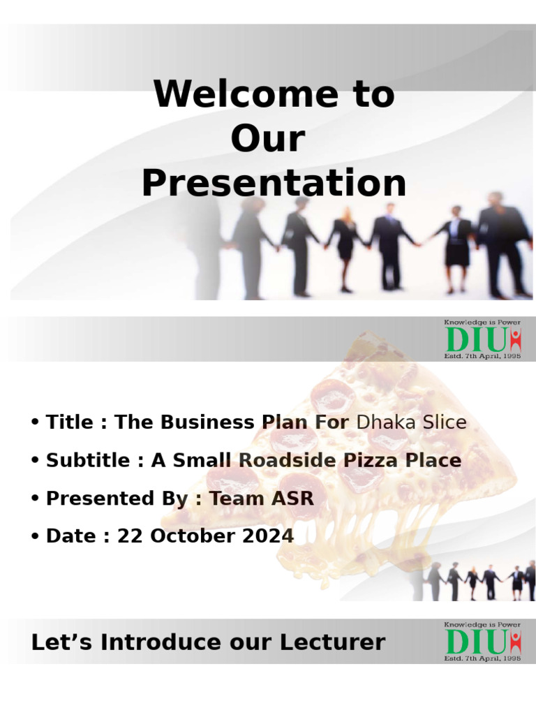 Introduction to Business Presentation | PDF | Pizza | Economies