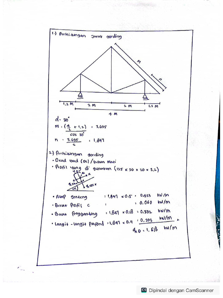 Tugas 2 Perhitungan Atap Kelompok 07 | PDF