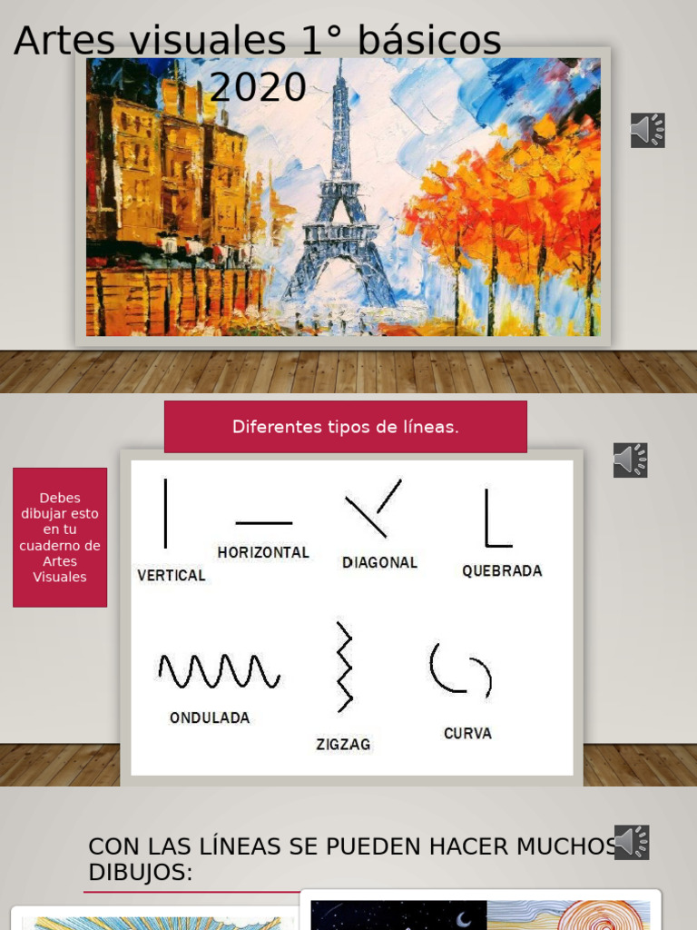 1° Básico - Artes Visuales - Líneas | PDF