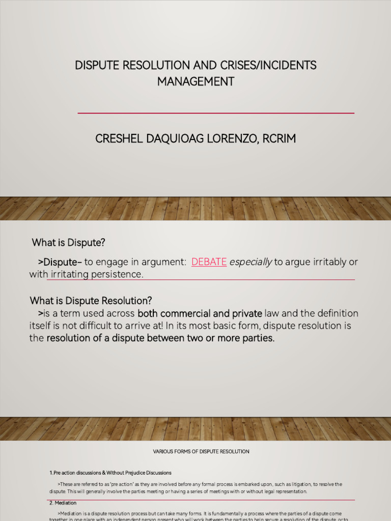 DISPUTE-RESOLUTION | PDF | Gender Studies | Feminism