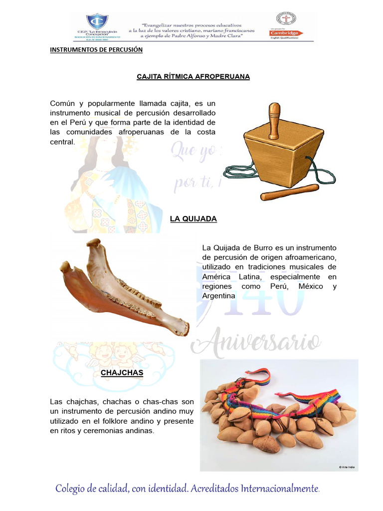 Instrumentos Percusión Menor | PDF