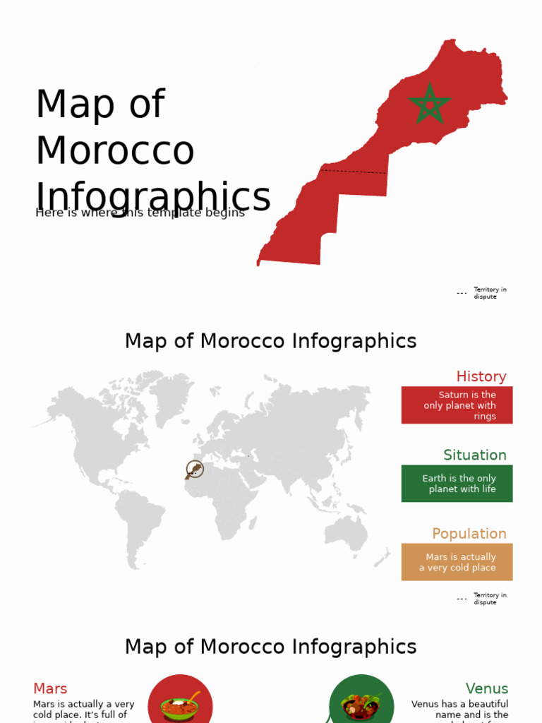 Map of Morocco Infographics by Slidesgo | PDF | Planets | Planets In ...