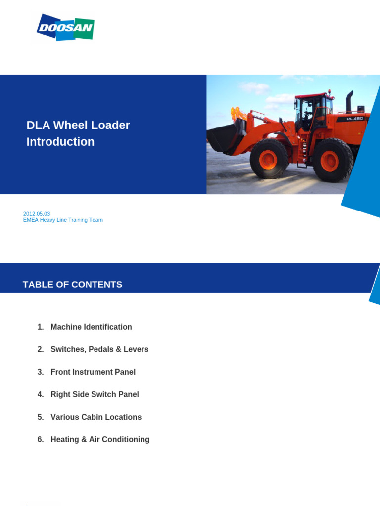 DLA Wheel Loader Operation Manual | PDF | Manual Transmission ...
