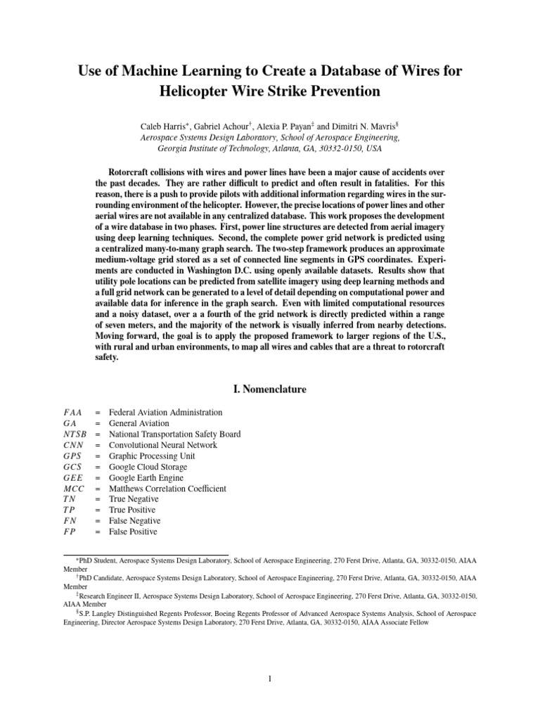 Helicopter Wire Strike Prevention Database | PDF | Image Segmentation ...