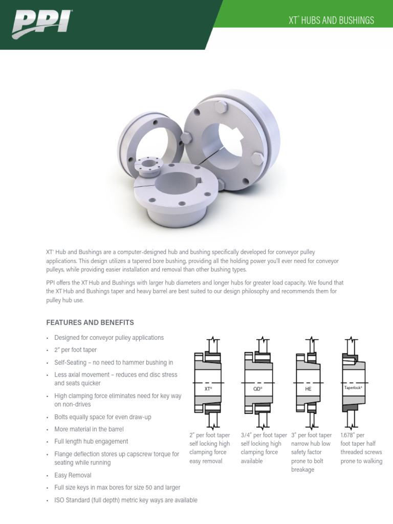 ppi_023-04_xt_hubs | PDF | Screw | Manufactured Goods