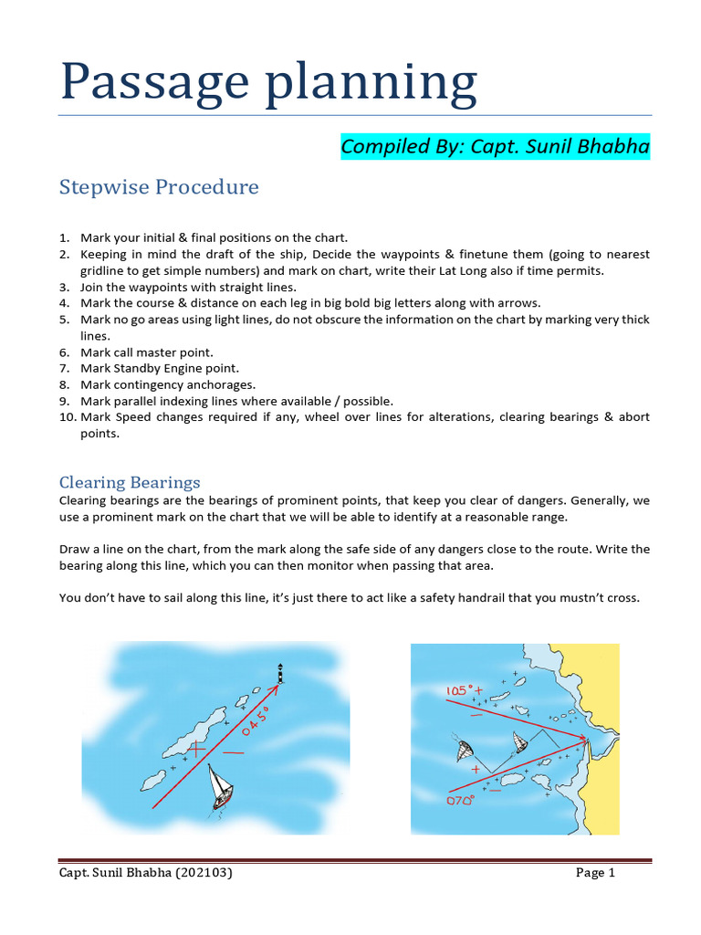 Passage Planning | PDF | Watercraft | Shipping