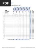 Sunday School Attendance Sheet Template | PDF | Bible