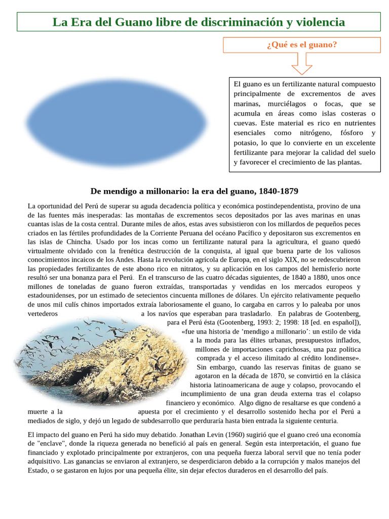 Separata - Era Del Guano | PDF | Perú | Fertilizante