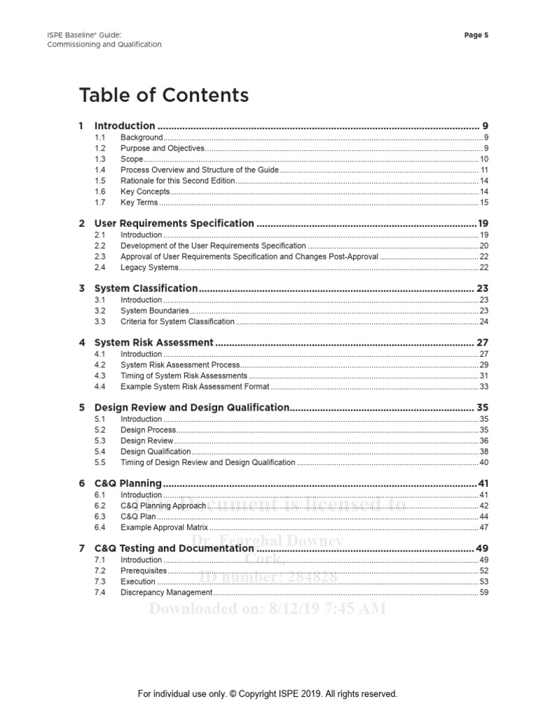 ISPE Baseline Guide: C&Q 2nd Edition | PDF | Information Science ...