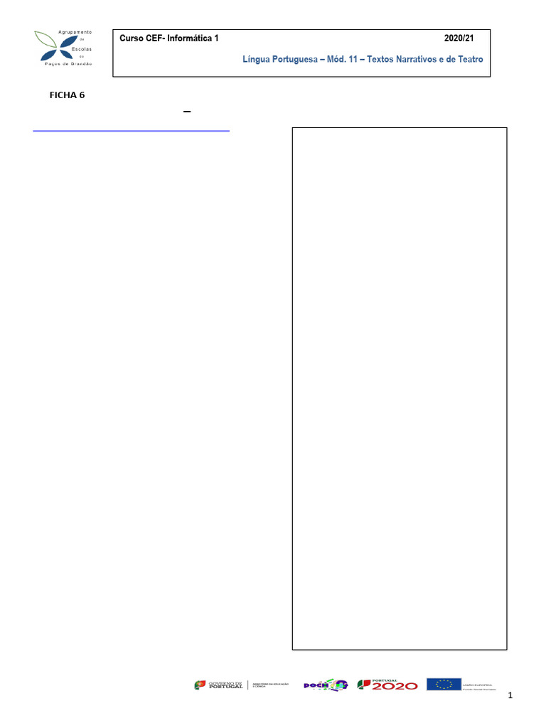 Mód. 11 - Ficha 6 | PDF