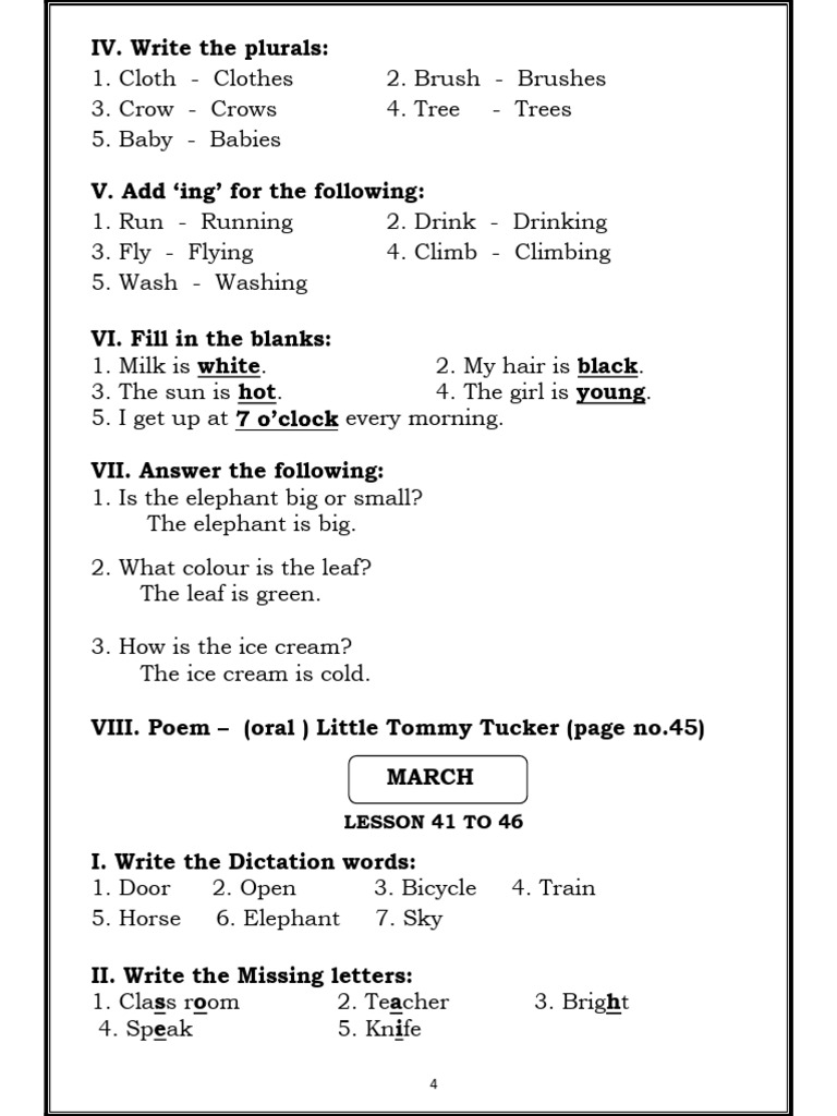 UKG English Term III March | PDF | Travel | Foreign Language Studies