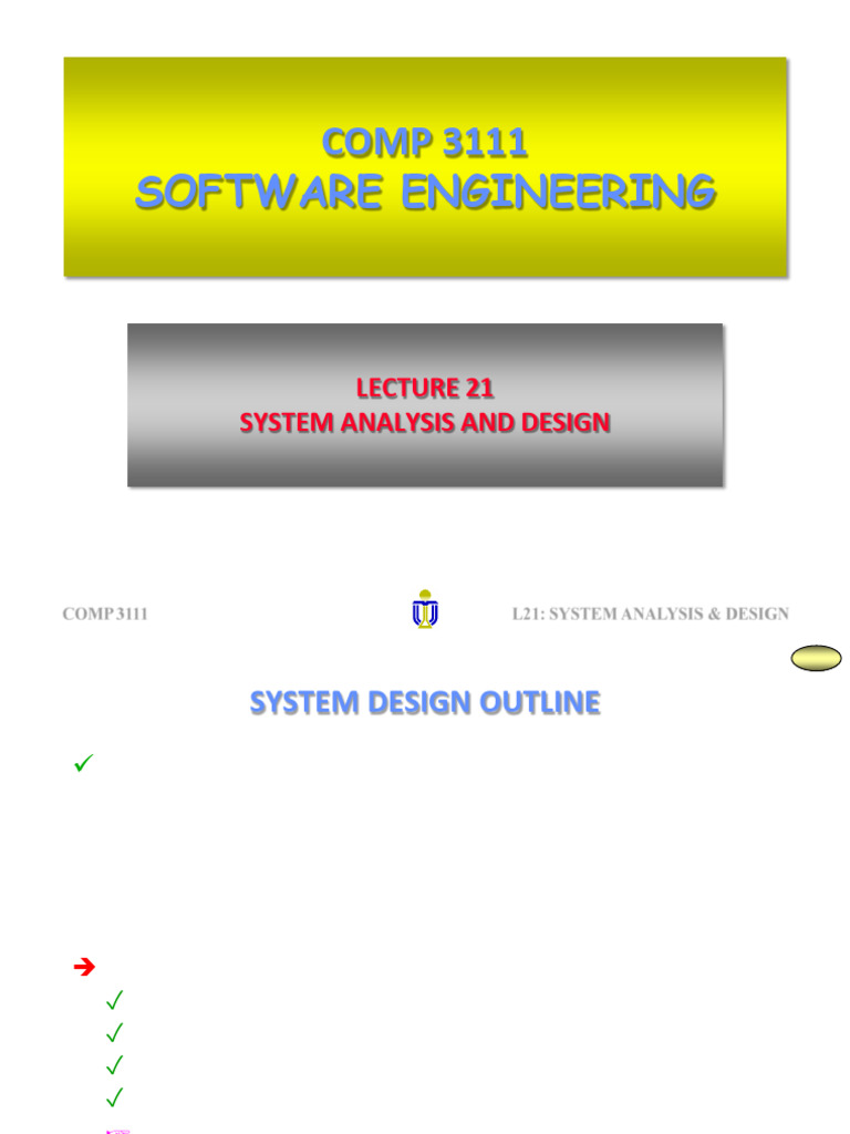 L18 Analysis&Design | PDF | Class (Computer Programming) | System