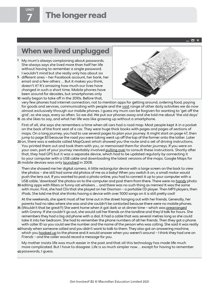 GI B2 U7 The Longer Read | PDF | Password | Telephone